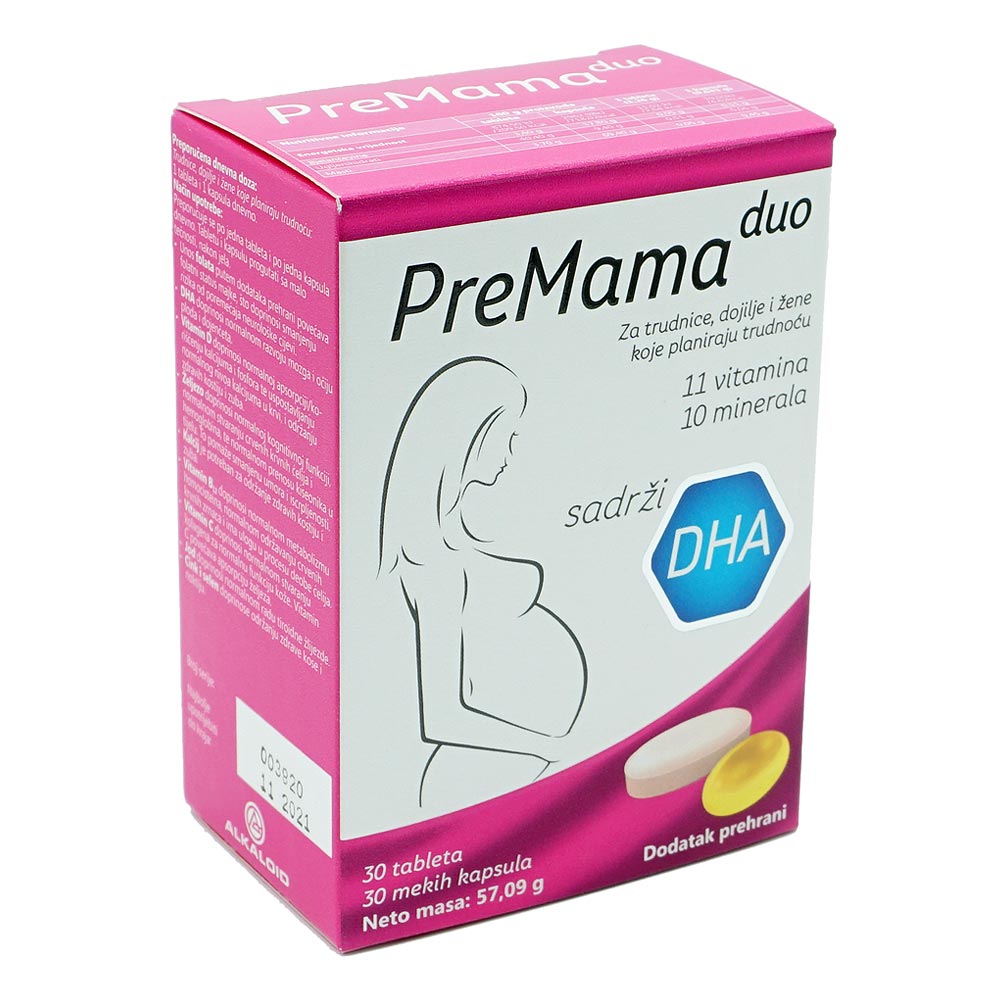 Premama duo 30 tbl. + 30 caps.
