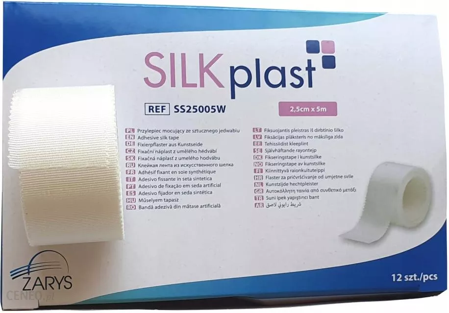 Silkplast svileni flaster 2,5cmx5m A12